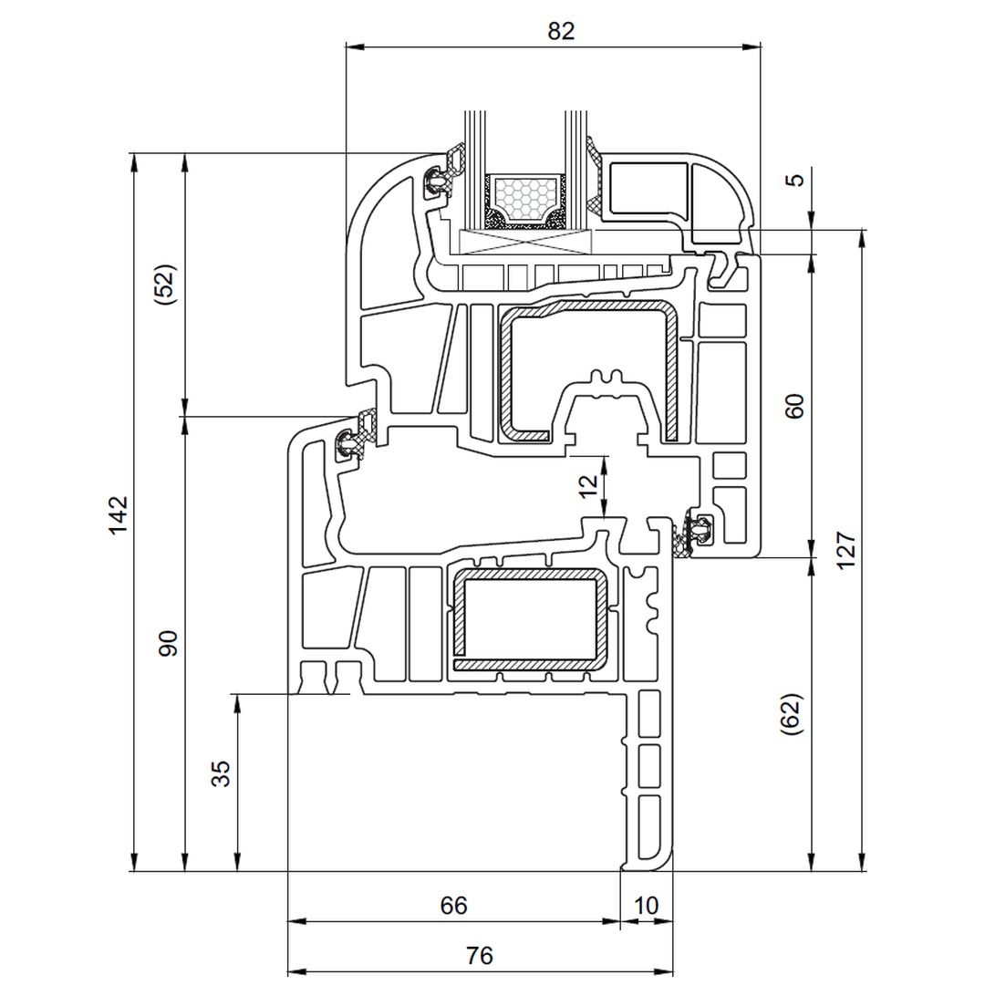 Salamander Streamline 76 Kunststofffenster — paultec